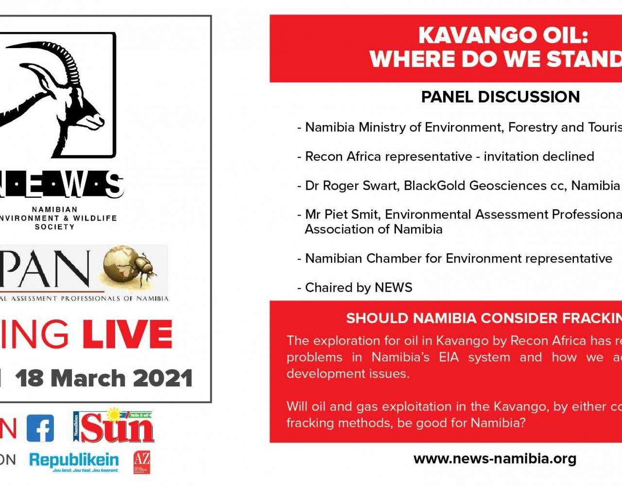 Namibian Environment & Wildlife Society Home - NEWS